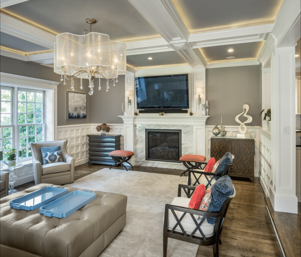 Stunning Transformation: A Family Room Renovation in East Greenwich, RI ...